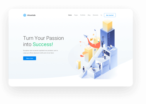 Atomlab – Multi-Purpose Startup WordPress Theme
